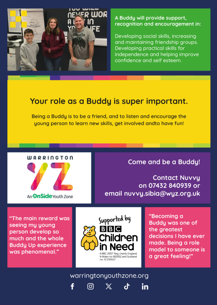 Buddy Up - Warrington Youth Zone