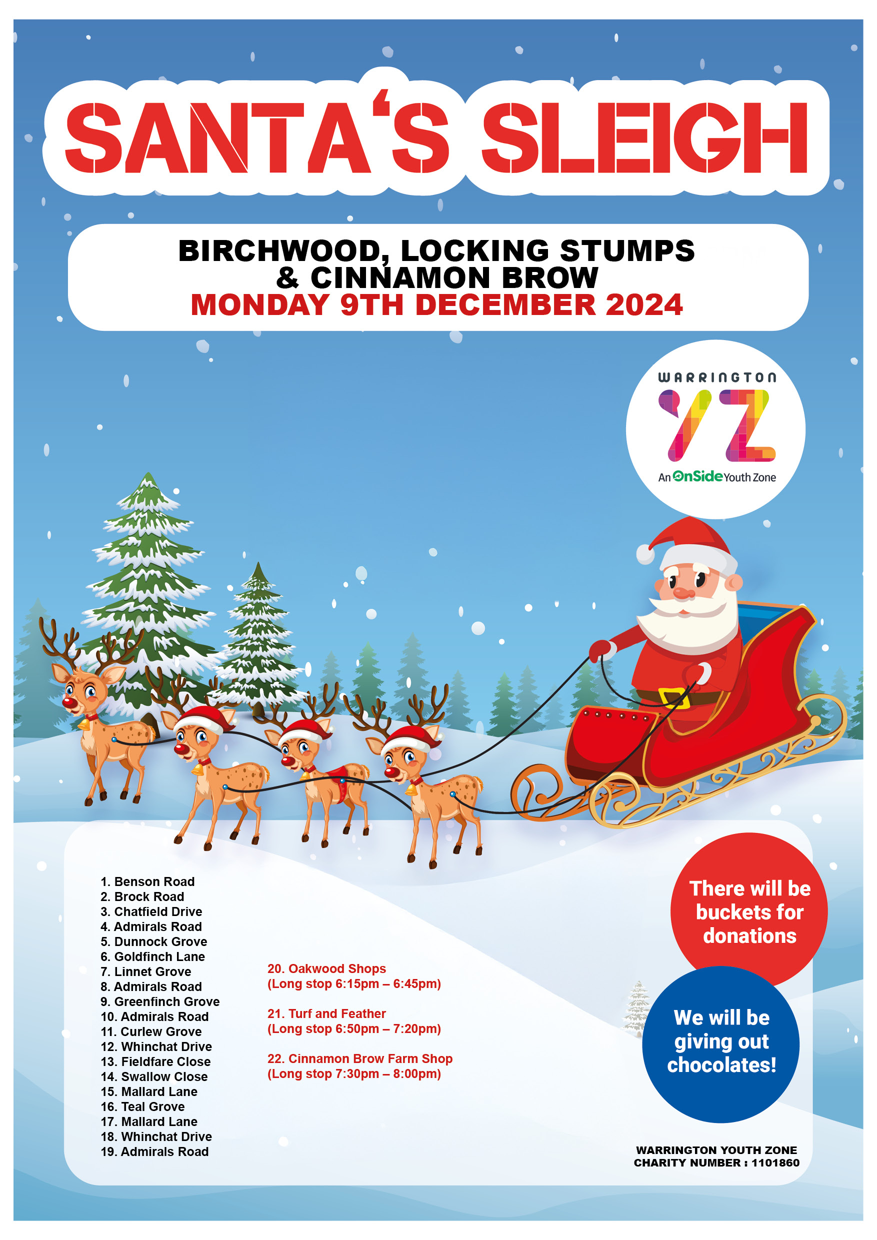 Santa's Sleigh Tour - Warrington Youth Zone
