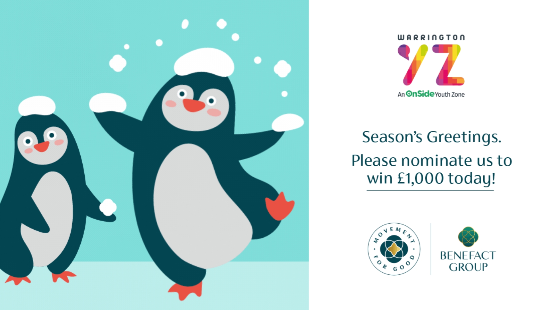 Nominate the Youth Zone through Benefact Group's '12 Days of Giving ...
